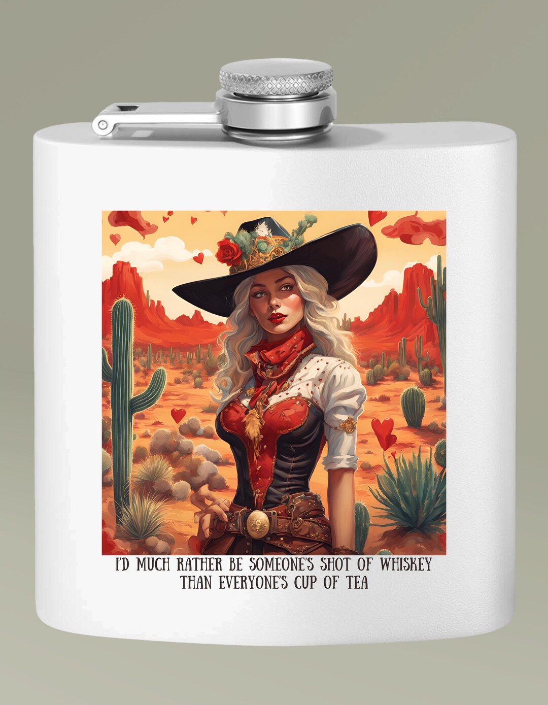 Western Style Stainless Steel Flask, Perfect Gift for Whiskey Lovers ...