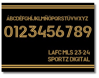 Font Vector Jersey Real Madrid 2023/2024 Font SVG, PDF, TTF / Cutting ...
