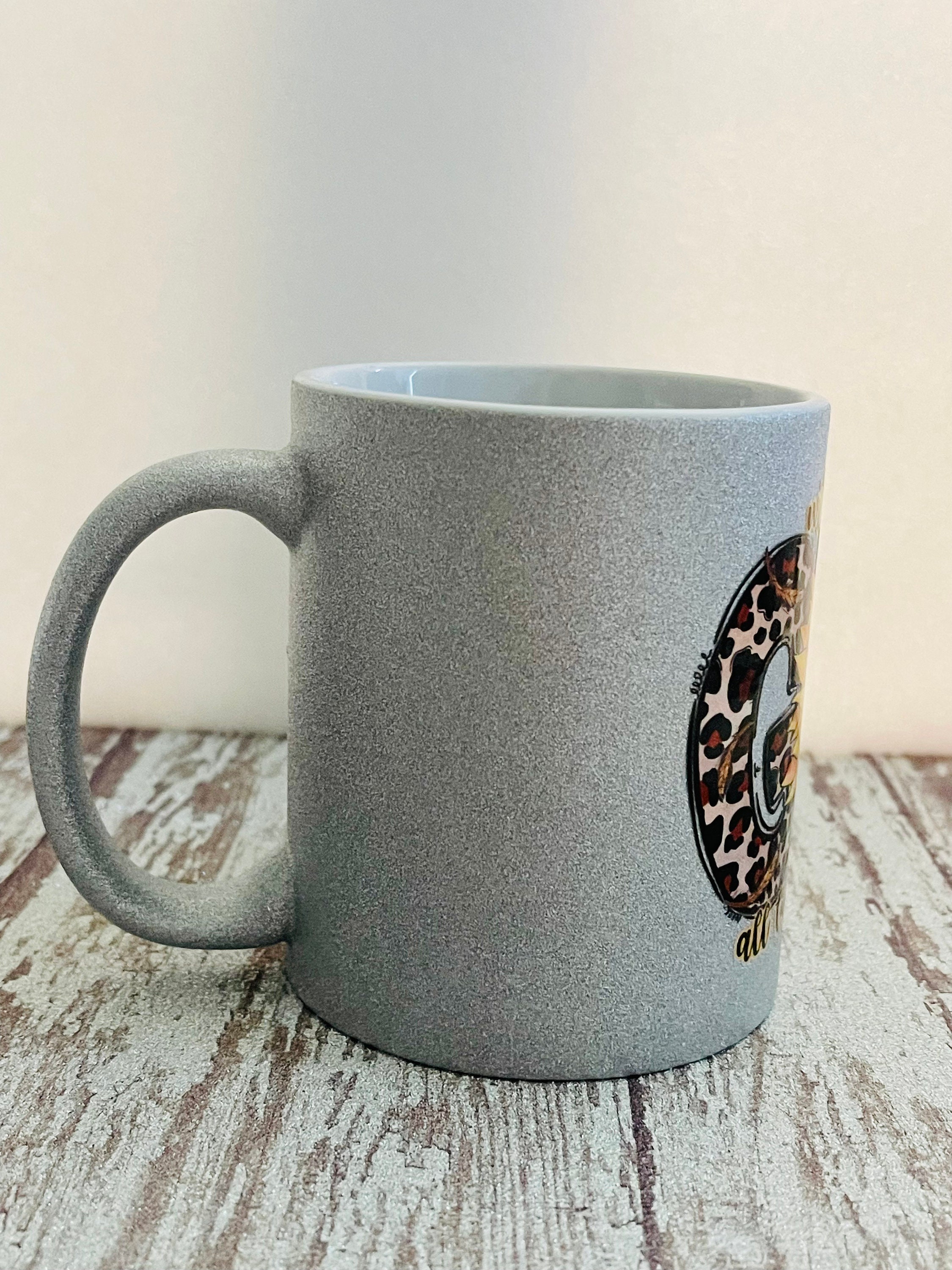 Coffee Mugs 110z Silver Glitter God Can Do - Etsy