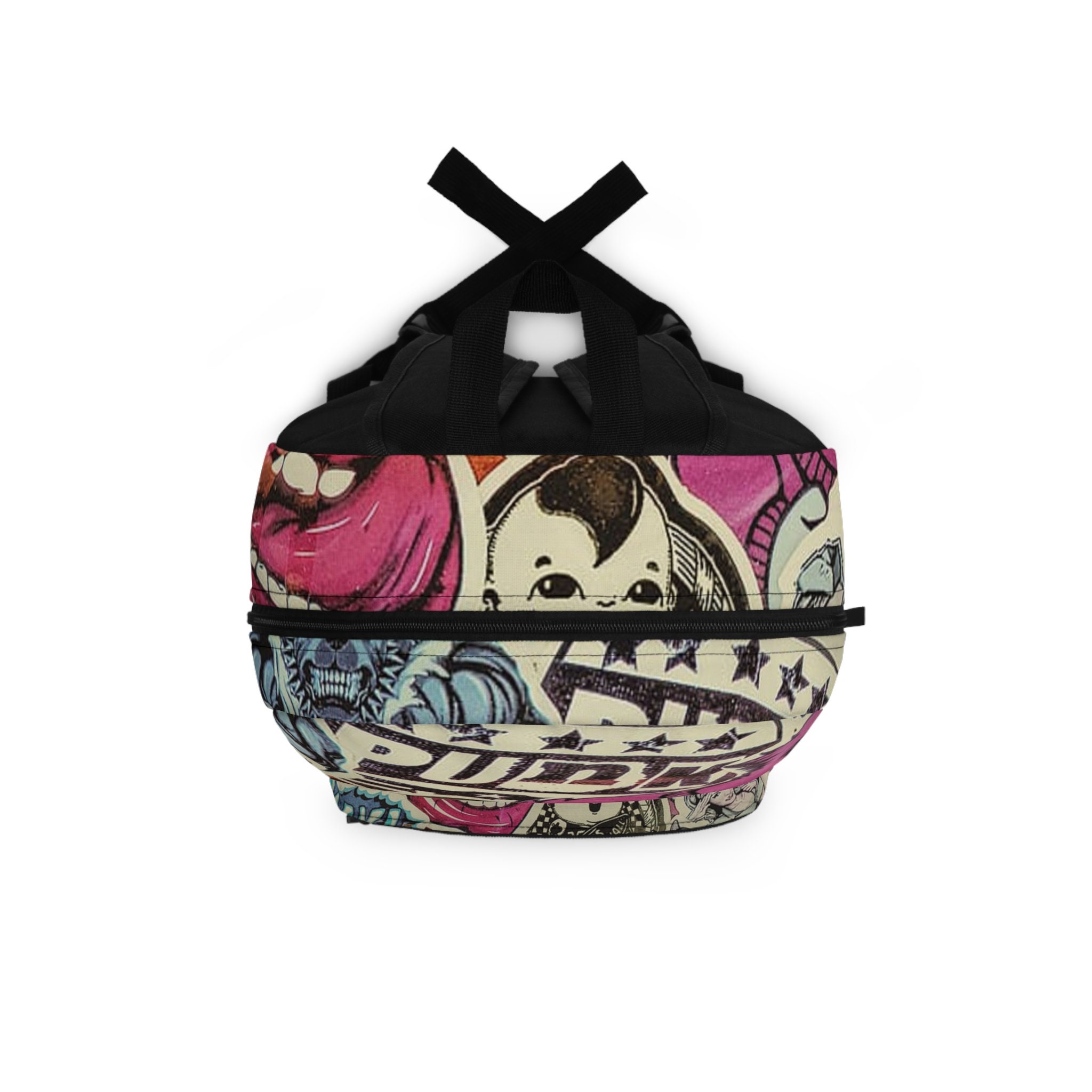 1980s Style Vintage Backpack, Retro Punk Rock Bag, Classic School Bag ...