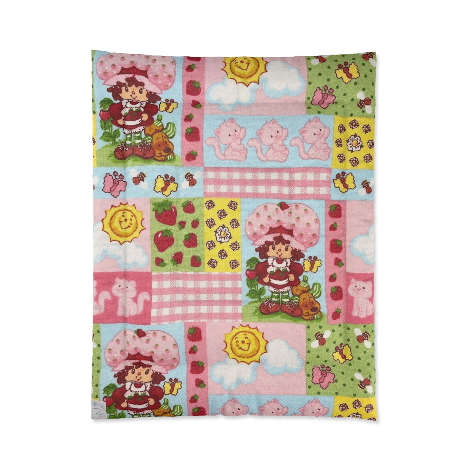 Retro Strawberry Shortcake Comforter , Cute and Cozy Throw, Warm ...