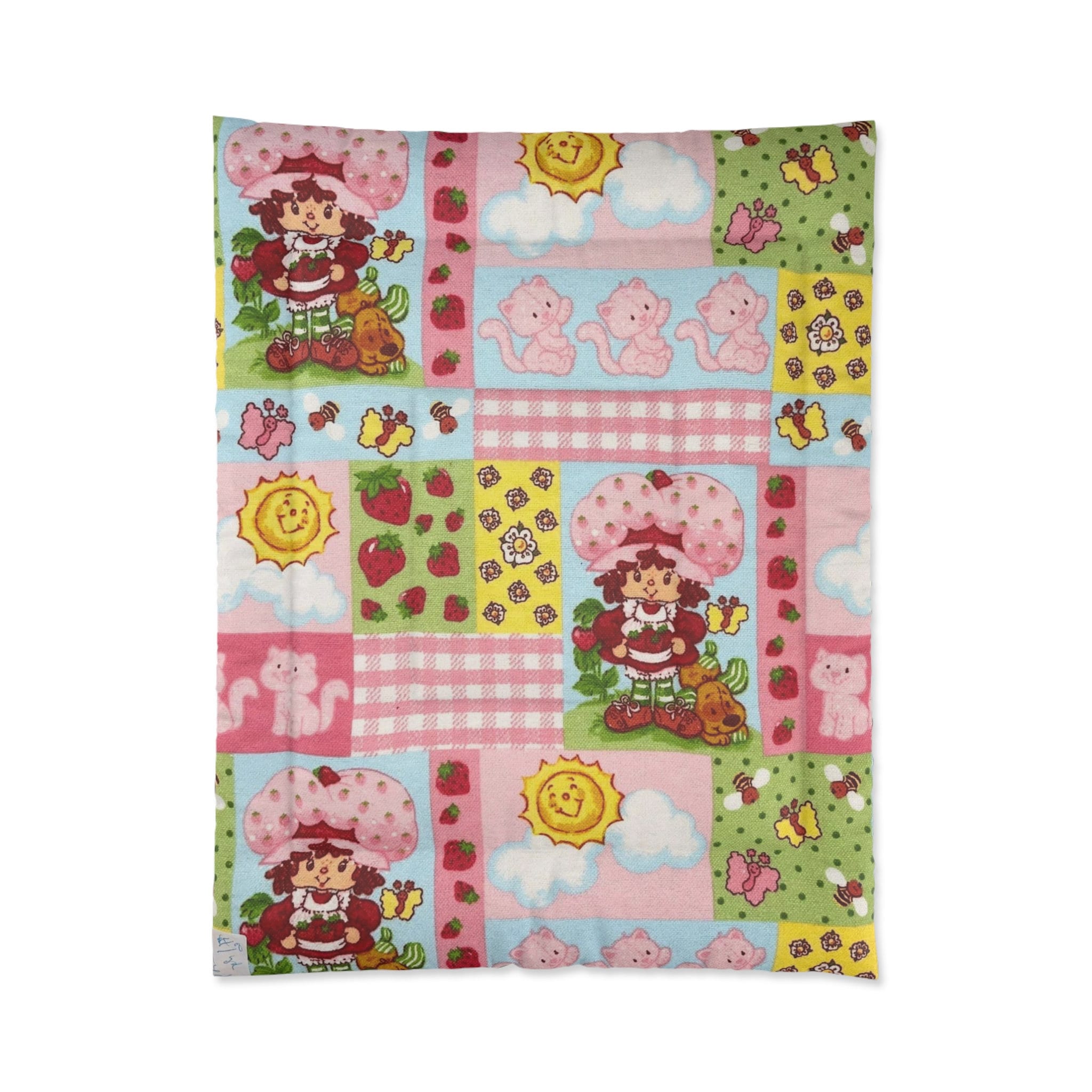 Retro Strawberry Shortcake Comforter , Cute and Cozy Throw, Warm ...