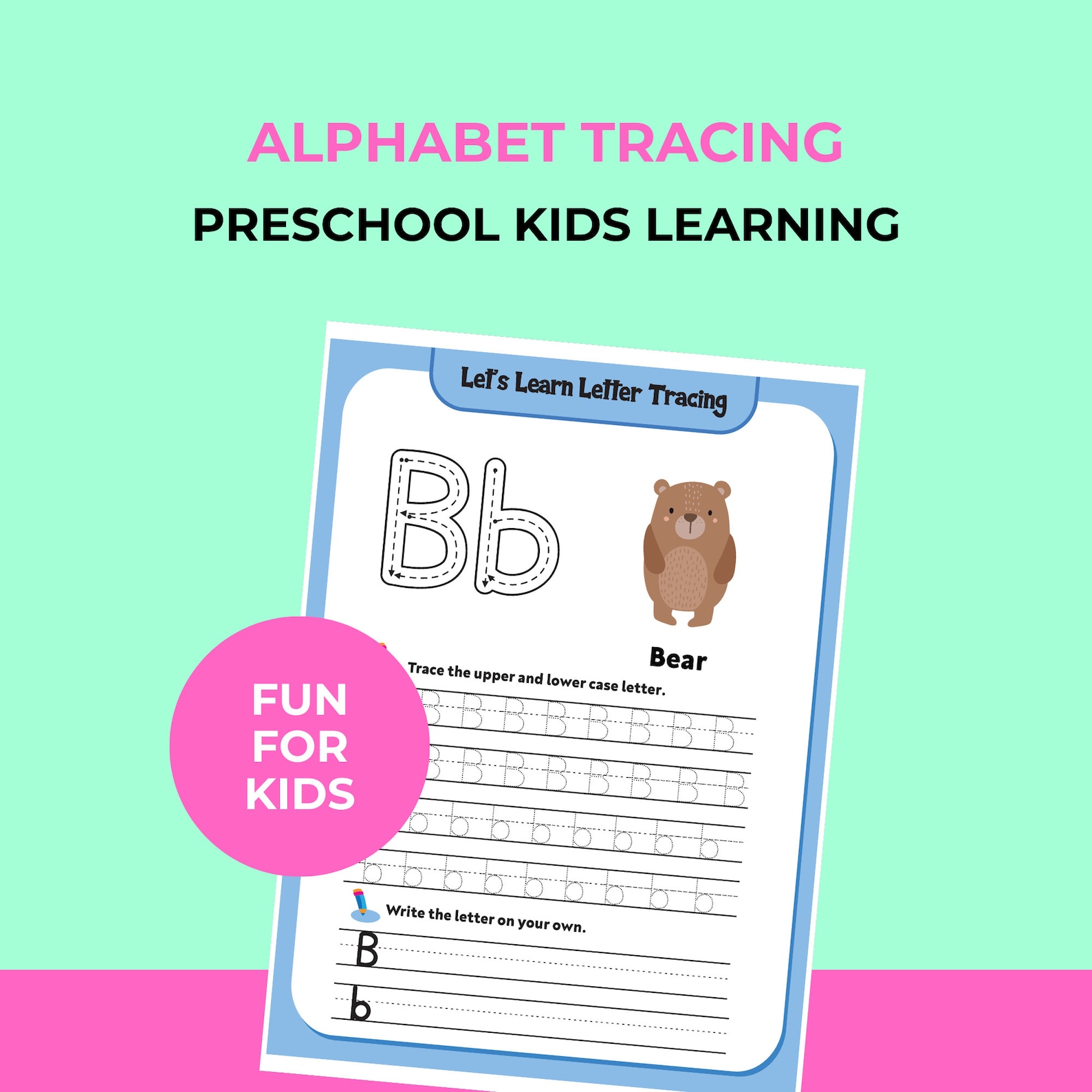 Printable Alphabet Homeschool Worksheets or Kindergarten Colour ...