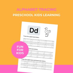 Printable Alphabet Homeschool Worksheets or Kindergarten Workbook ...