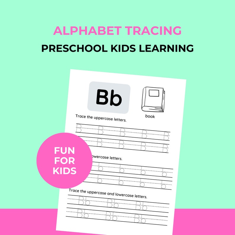 Printable Alphabet Homeschool Worksheets or Kindergarten Workbook ...