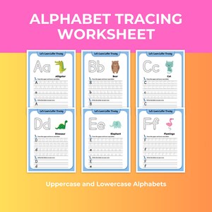 Printable Alphabet Homeschool Worksheets or Kindergarten Colour ...