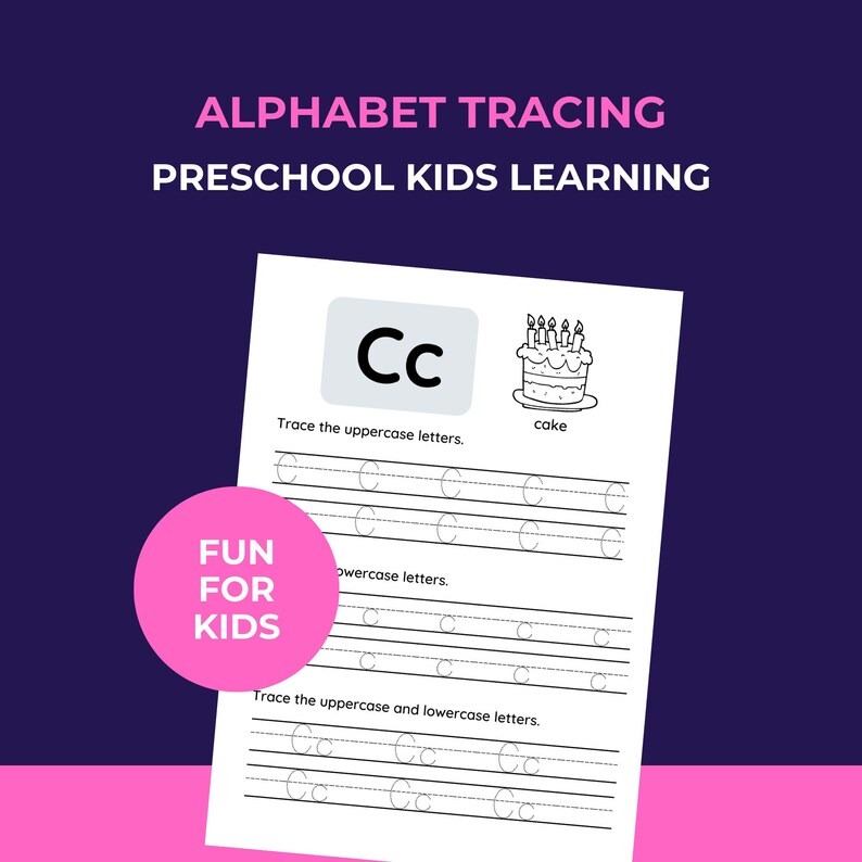 Printable Alphabet Homeschool Worksheets or Kindergarten Workbook ...
