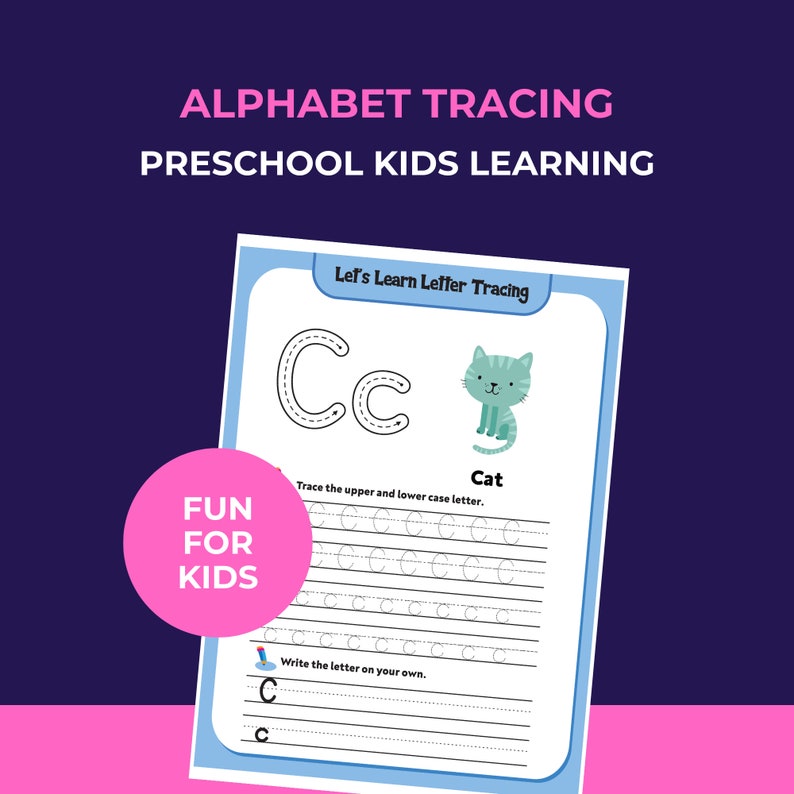 Printable Alphabet Homeschool Worksheets or Kindergarten Colour ...