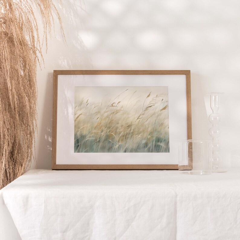 Seagrass Watercolor Painting, Seascape Wall Art, Coastal Flora Instant ...