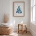 Watercolor Fish Tree Coastal Art Print: Ocean Holiday Decor (digital ...