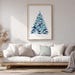 Watercolor Fish Tree Coastal Art Print: Ocean Holiday Decor (digital ...