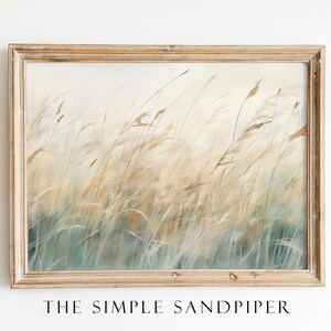 Seagrass Watercolor Painting, Seascape Wall Art, Coastal Flora Instant ...