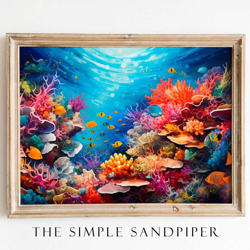 Coral Painting - Etsy