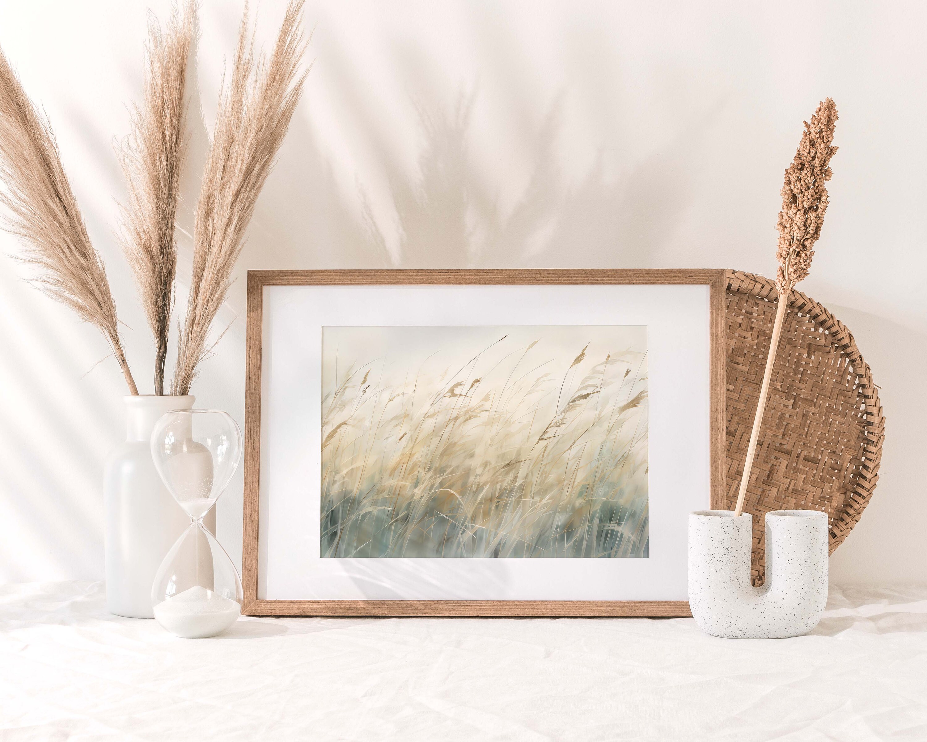 Seagrass Watercolor Painting, Seascape Wall Art, Coastal Flora Instant ...
