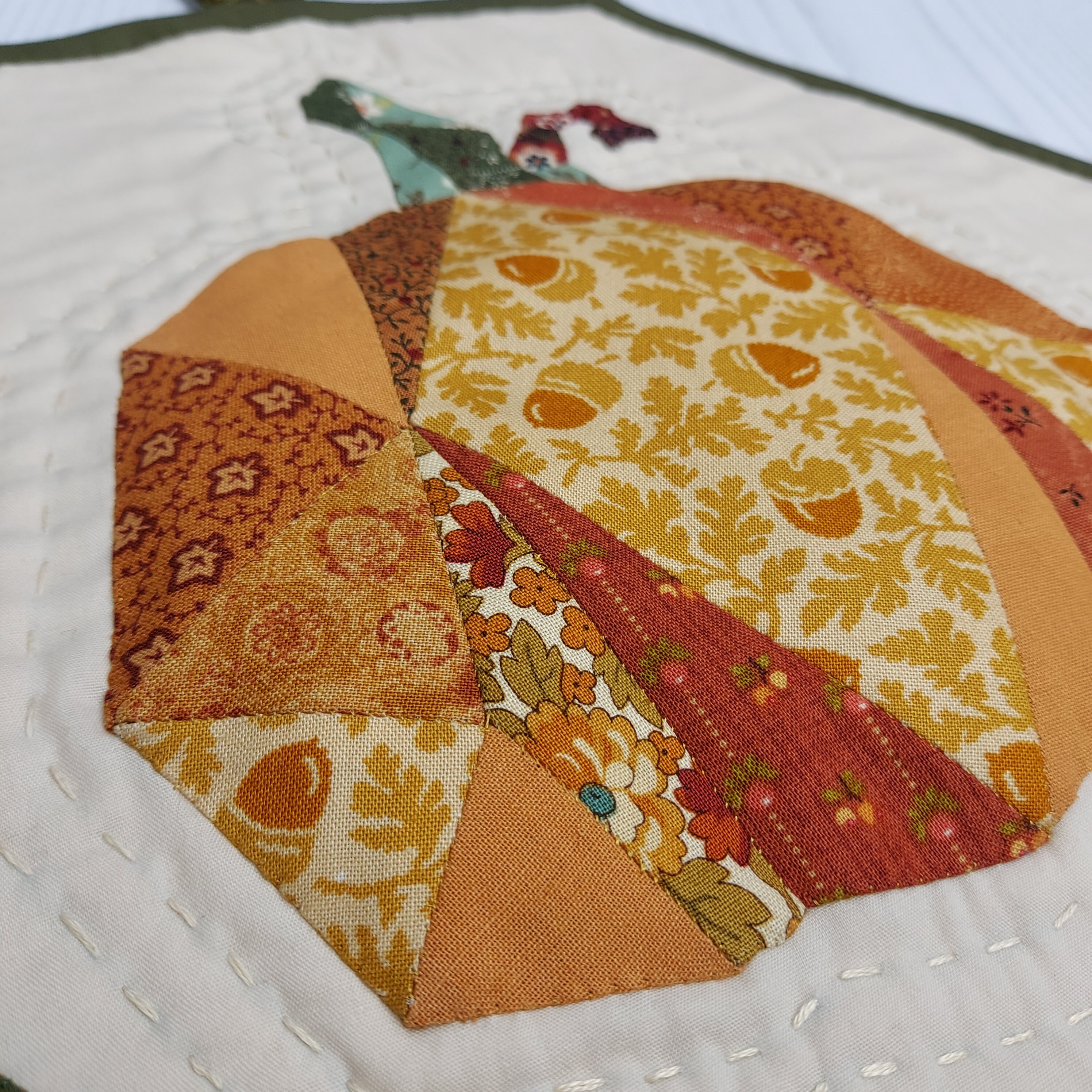 EPP Pumpkin - PDF , Patchwork Pumpkin Wall Hanging- English Paper ...