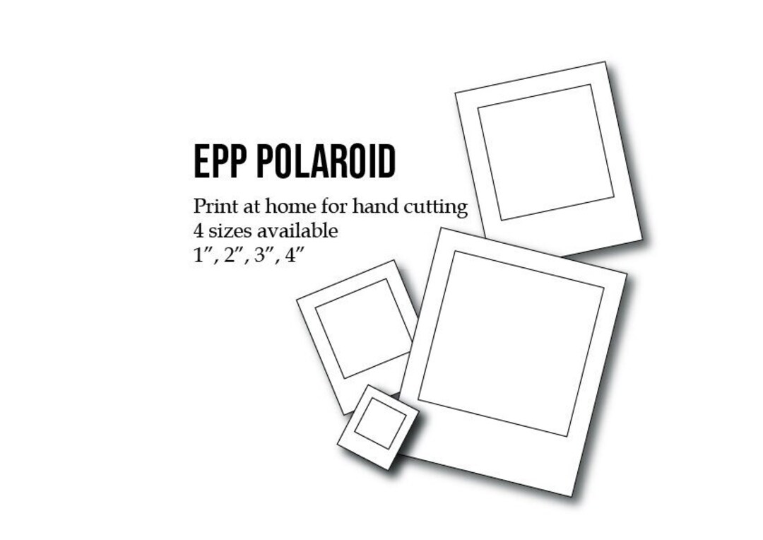 EPP Photo Frame, 4 Different Sizes, Print & Cut at Home - Etsy