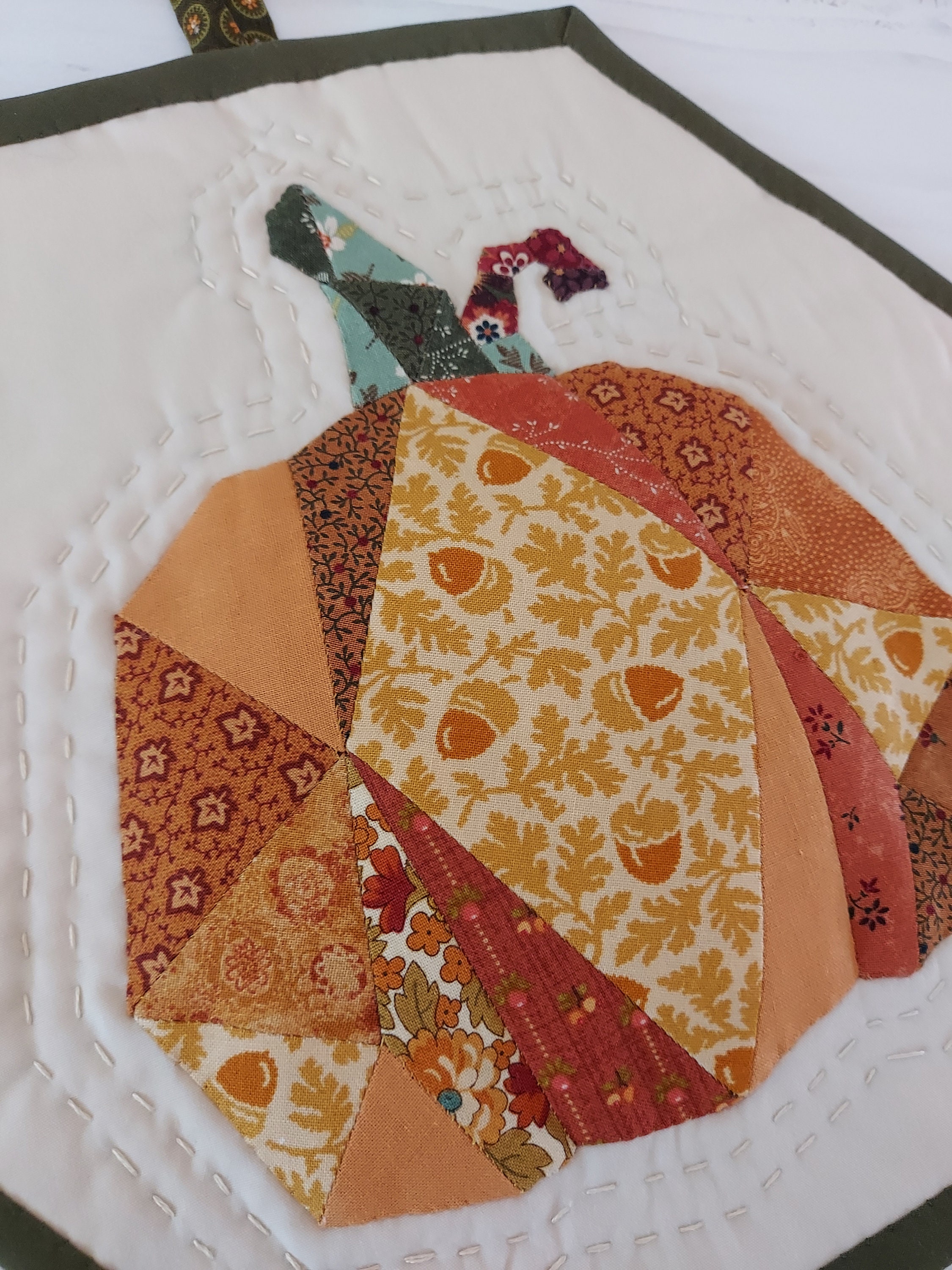 EPP Pumpkin - PDF , Patchwork Pumpkin Wall Hanging- English Paper ...