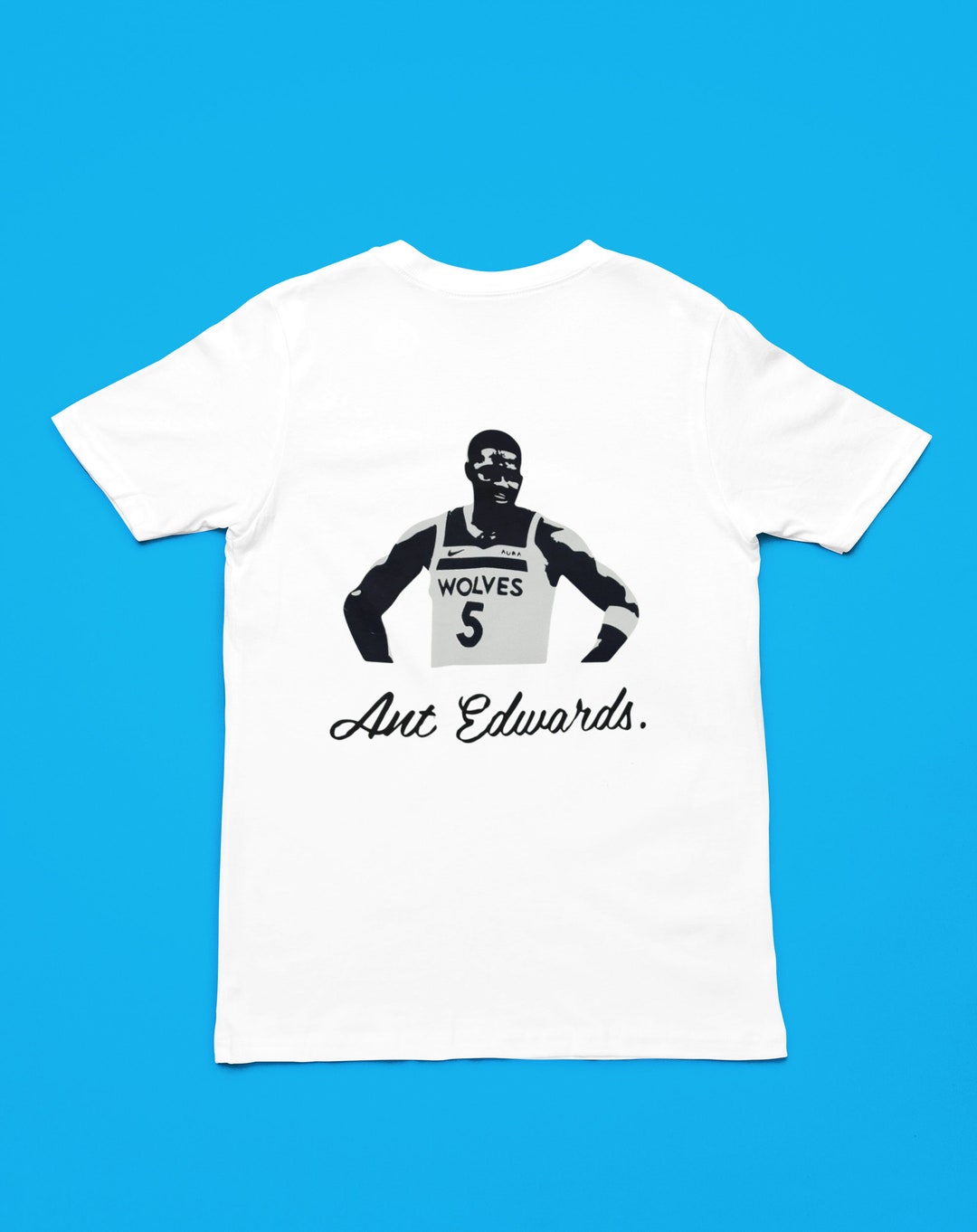 Anthony Edwards Custom Made T-shirt . Minnesota Timberwolves Anthony ...