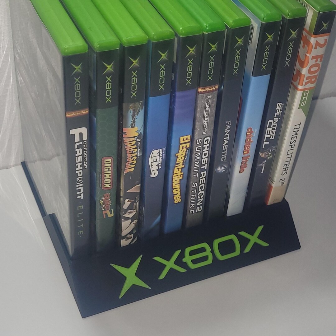 Game Stand, Stand 3D Printing for 10, 12 and 14 Games Microsoft XBOX ...