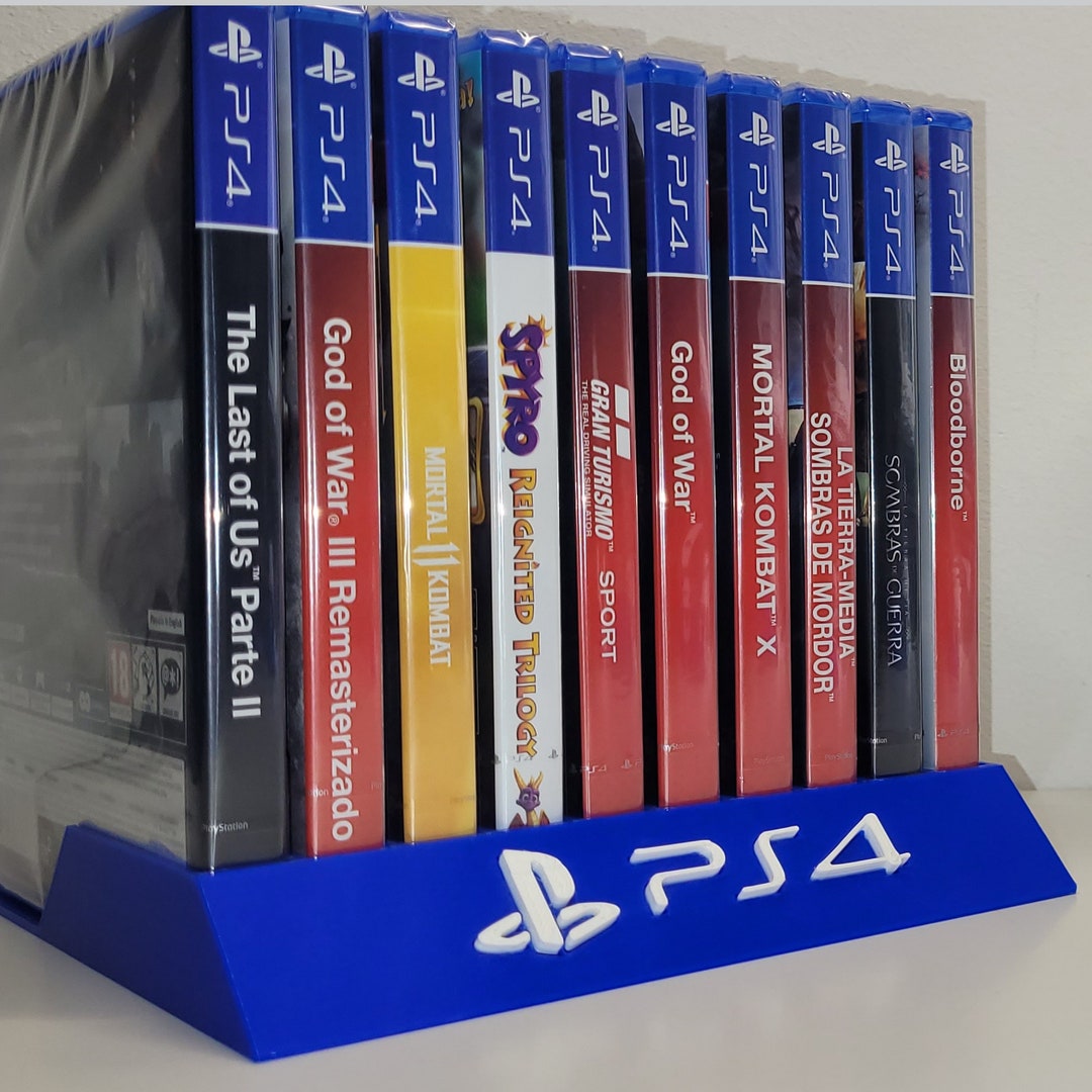 Game Stand, Stand 3D Printing for 10, 12 and 14 Games Sony Playstation ...