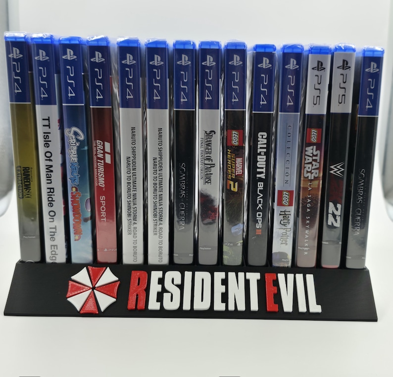 Game Stand, 3D Printed Display for 10, 12, 14 and 15 Games - Resident ...
