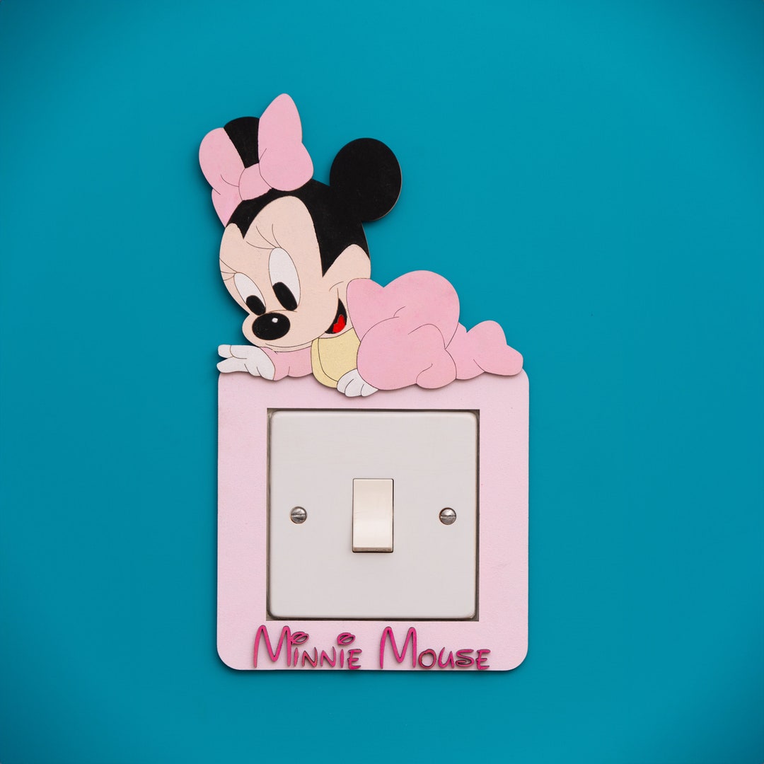 Minnie Mouse Light Switch Surround Nursery Room Decor Kids - Etsy