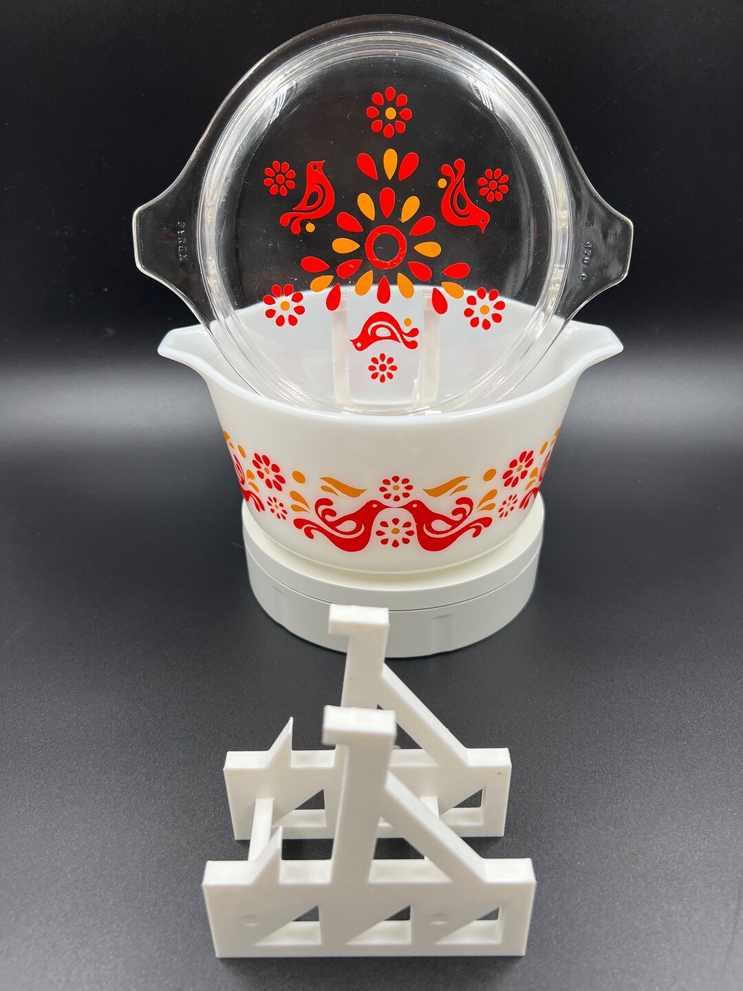 Decorative Lid Display Stand for Pyrex #473 Round Casserole. - Etsy