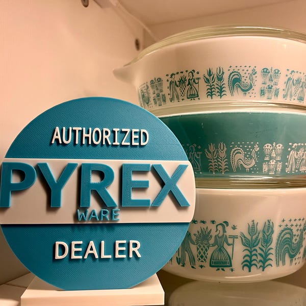 Vintage Pyrex Sign - Etsy