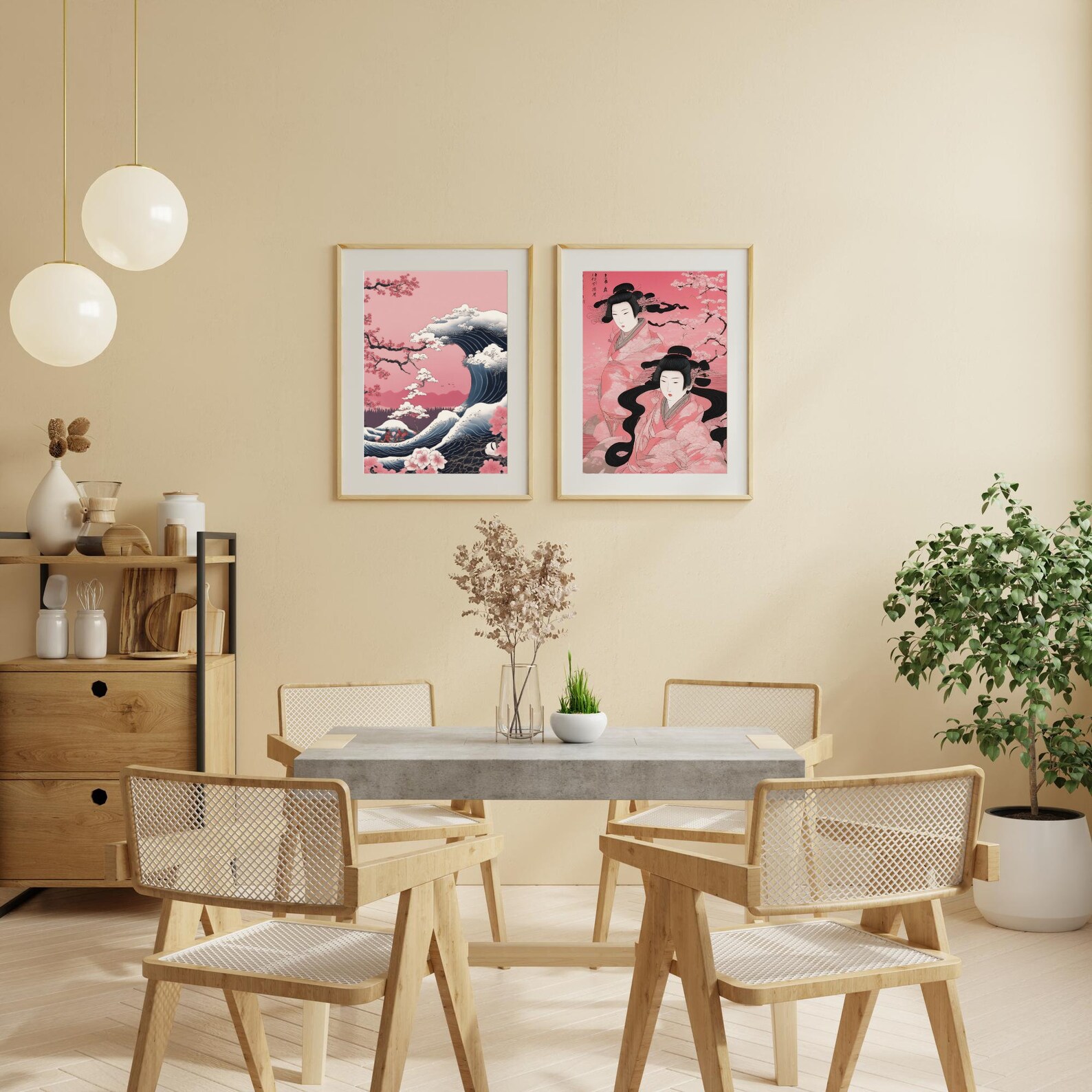 Japanese Prints Set of 3 Gallery Wall Set Asian Printable Art Japanese ...