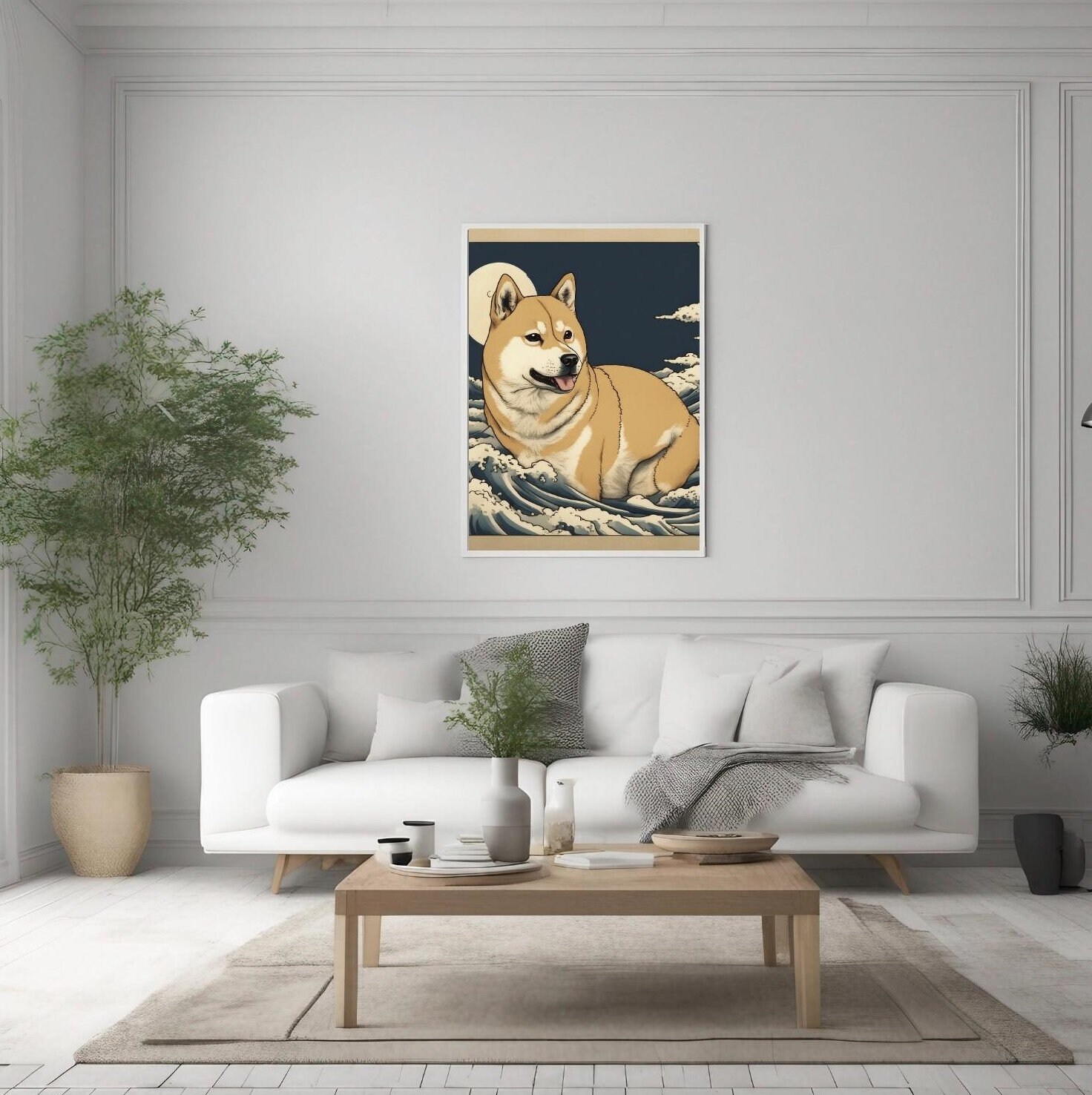 Doge Meme, Japanese Ukiyo-e Style Art Print, Doge Print, Poster Print ...