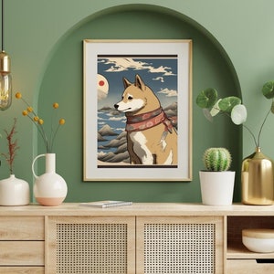 Doge Meme, Japanese Ukiyo-e Style Art Print, Doge Print, Poster Print ...