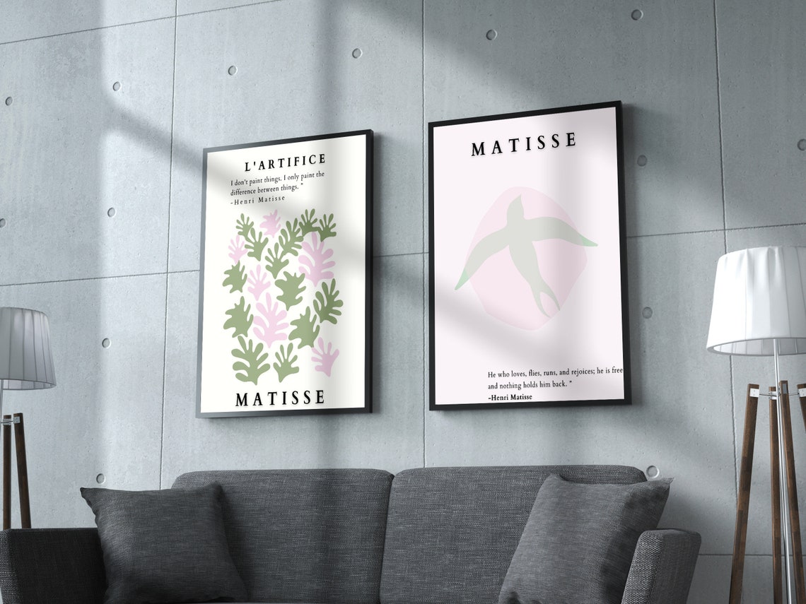 Sage Green and Blush Pink Print Set for Gallery Wall, Sage Green ...