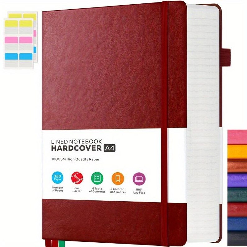 A4 College Ruled Notebooks,large A4 8.5 X 11 Journal With 100GSM Lined ...