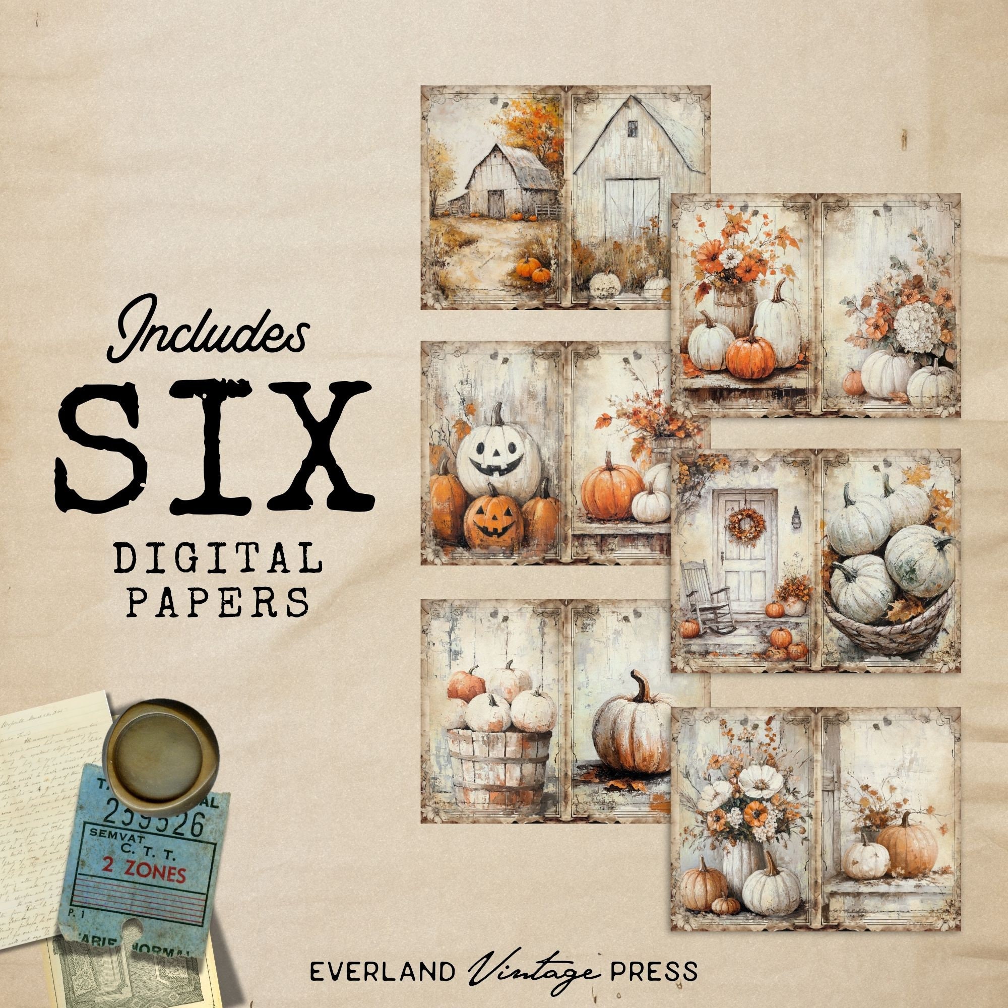 Autumn Afternoon Junk Journal, Rustic Fall Junk Journal, Cozy Autumn ...