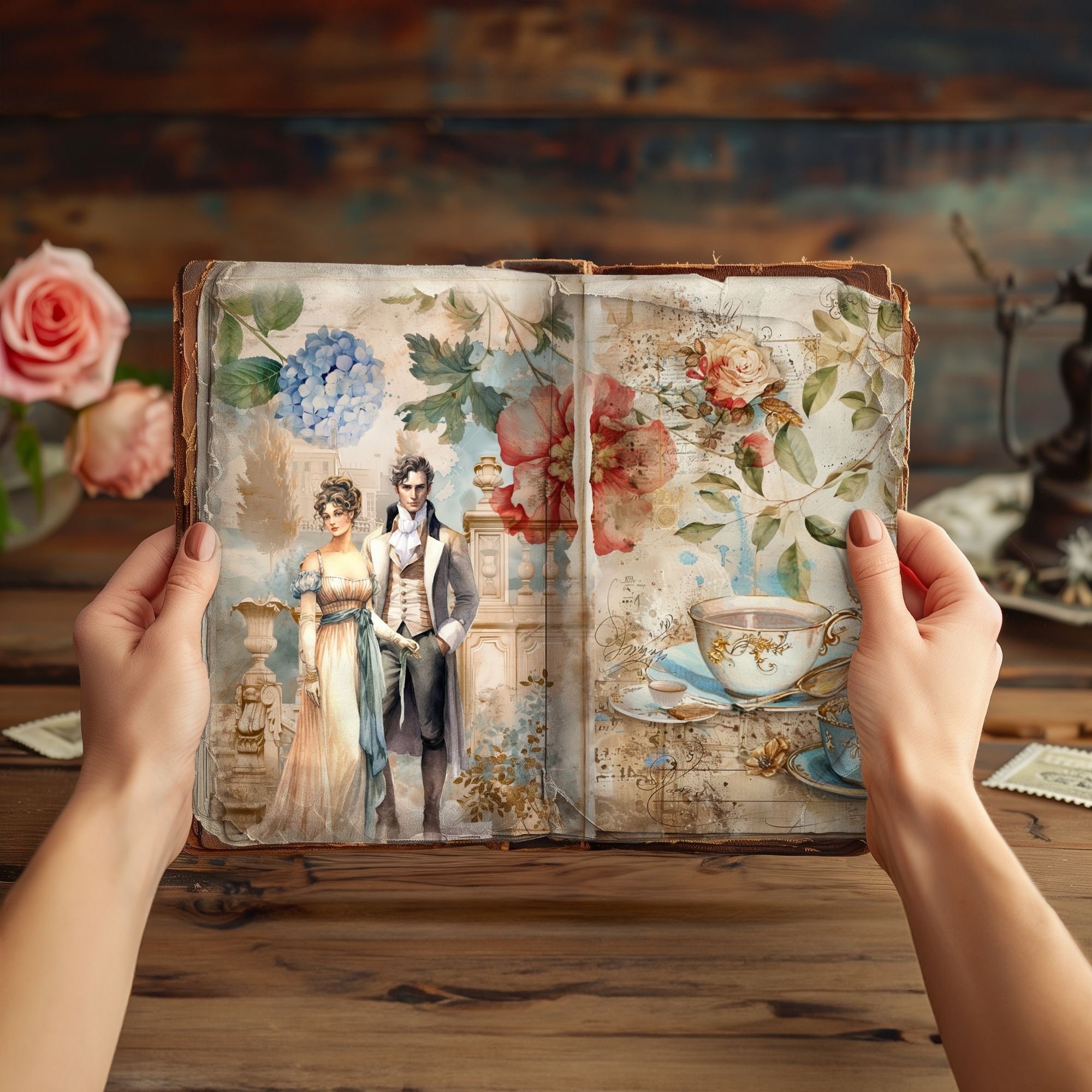 Regency Era Junk Journal, Junk Journal Kit Regency, 6 Digital Journal ...