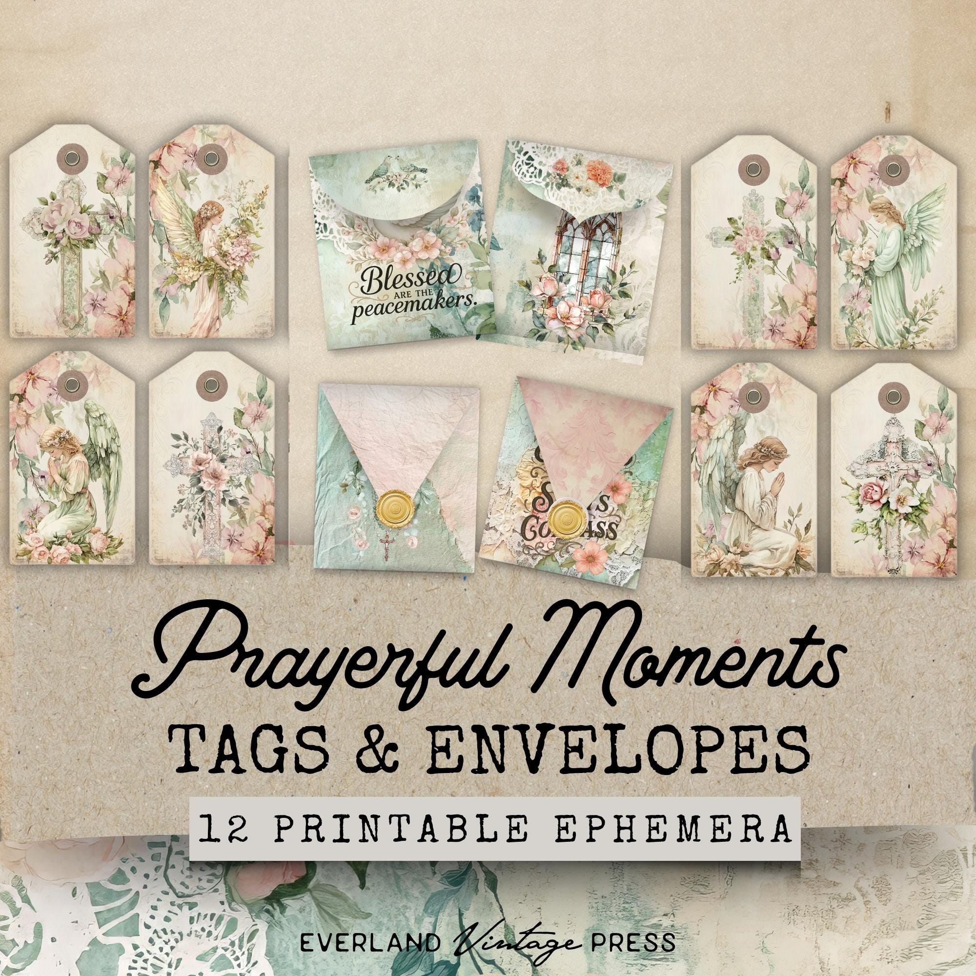 Prayer Junk Journal Bundle, Christian Junk Journal Bible Tags ...