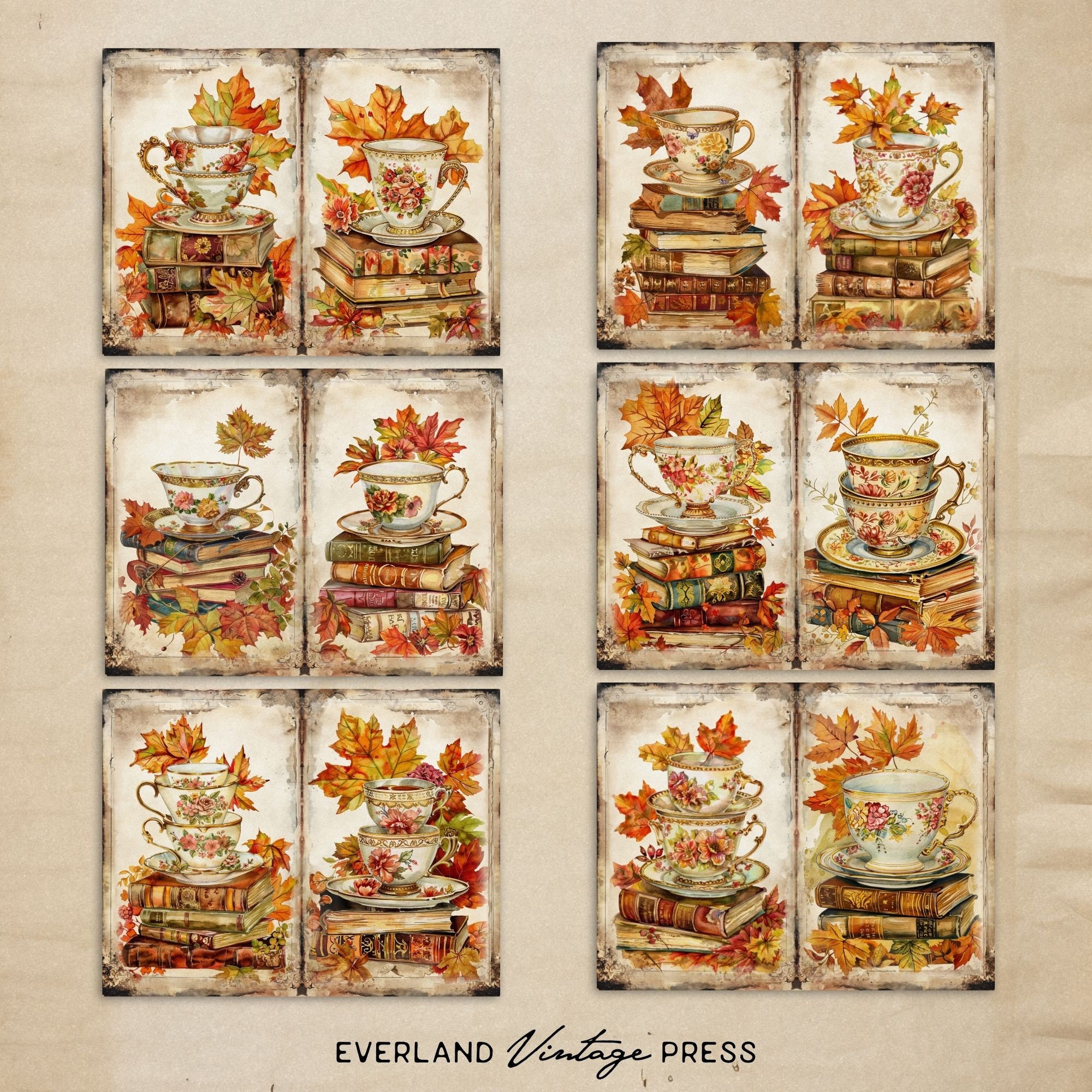 Fall Reading Nook Junk Journal Printable, Cozy Autumn Junk Journal Kit ...