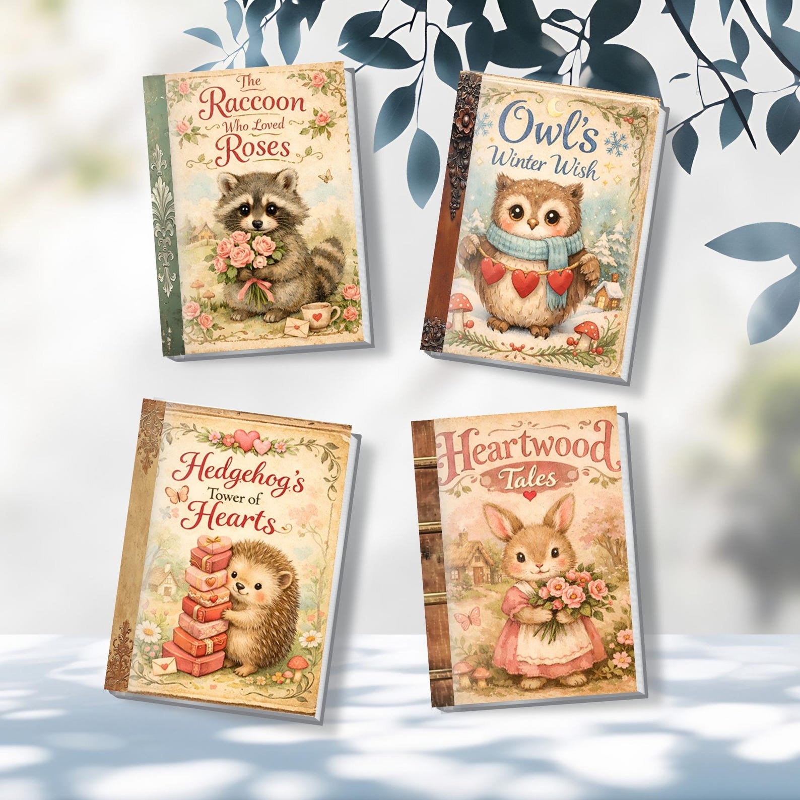 Heartwood Tales Mini Books, Printable Dollhouse Books, Whimsical ...