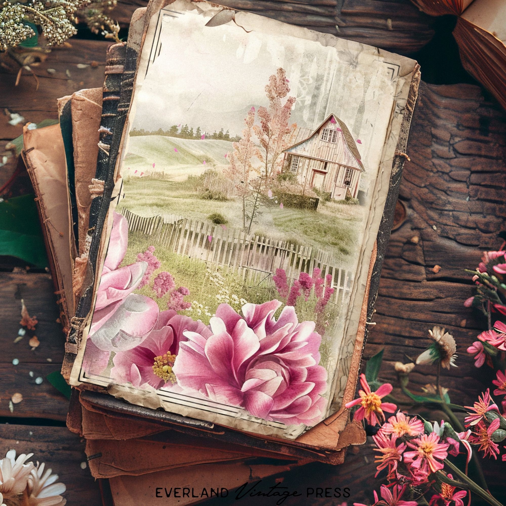 Spring Chicken Junk Journal Printable, Spring Chicken Journal Kits, 6 ...