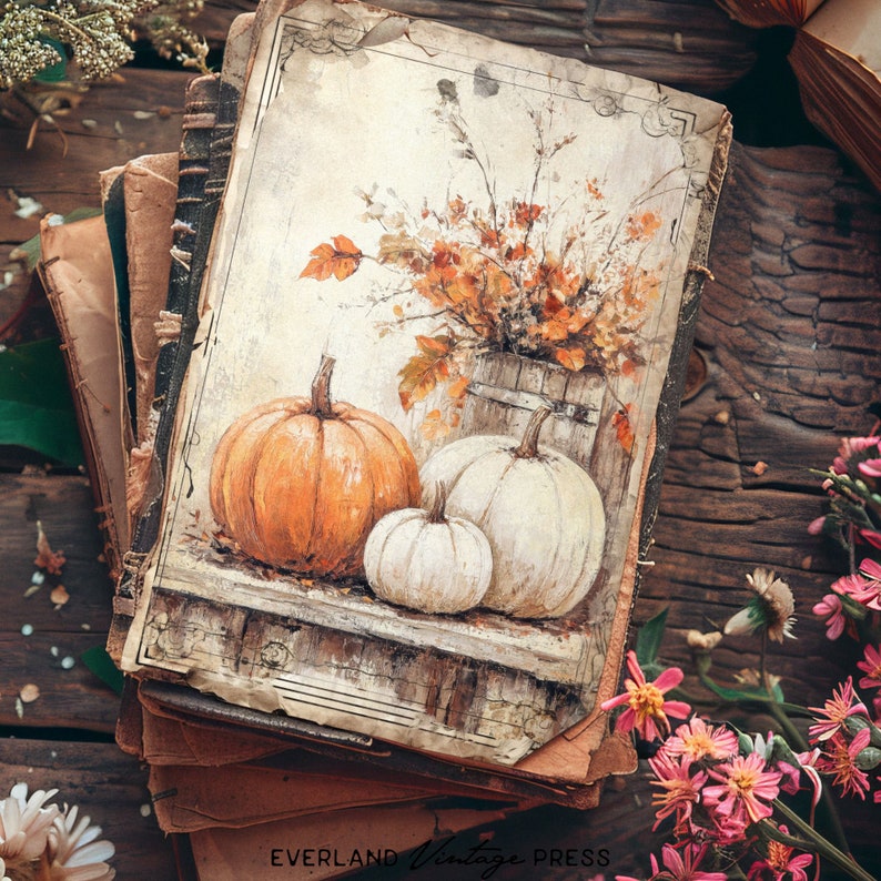 Autumn Afternoon Junk Journal, Rustic Fall Junk Journal, Cozy Autumn ...