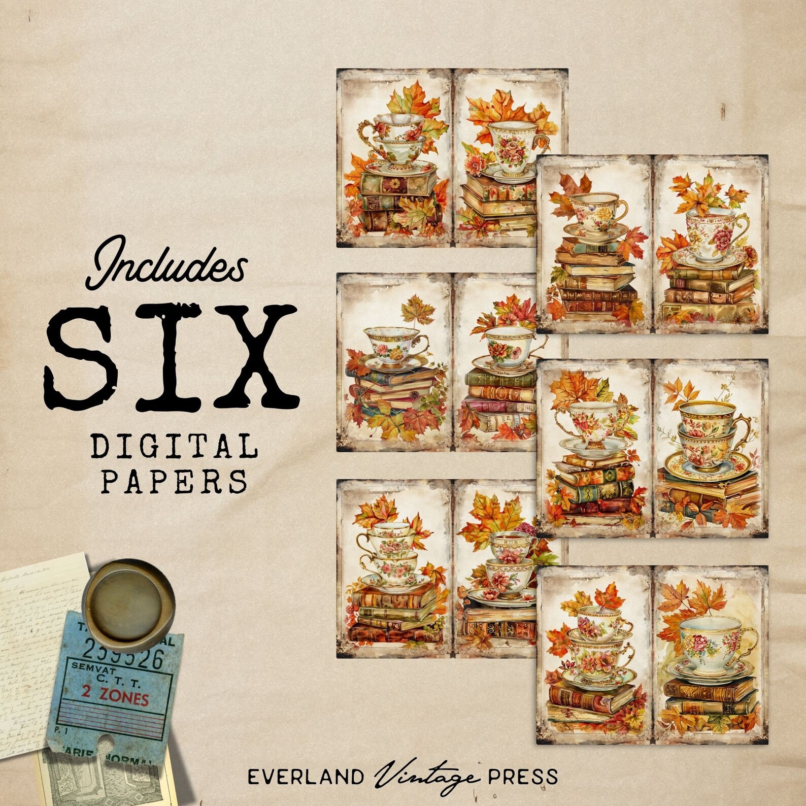 Fall Reading Nook Junk Journal Printable, Cozy Autumn Junk Journal Kit ...