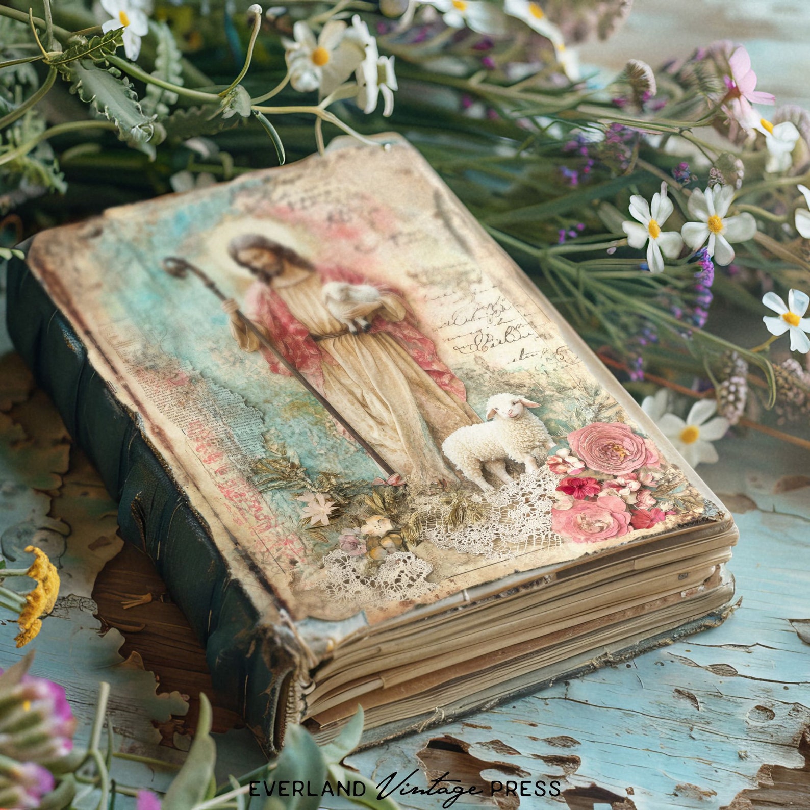 Faith Based Junk Journal, Christian Faith Junk Journal Pages, 6 Bible ...