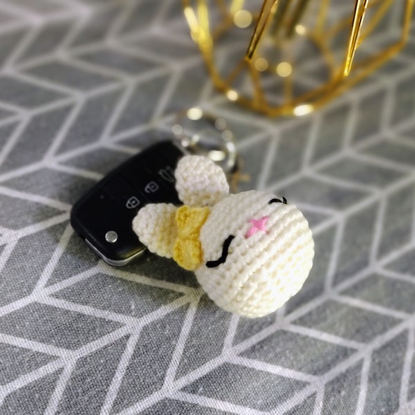 Bunny Keychain - Etsy