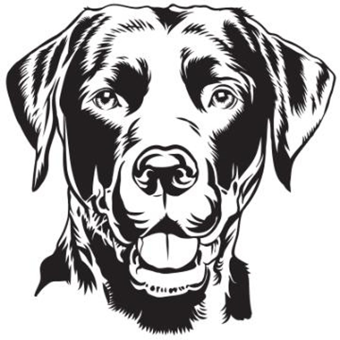 Labrador Dog Puppy Permanent Vinyl Decal Sticker - Etsy
