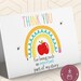 Teacher Thank You Card- Thank You for Being Part of My Story Printable ...