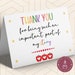 Teacher Thank You Card- Thank You for Being Part of My Story Printable ...
