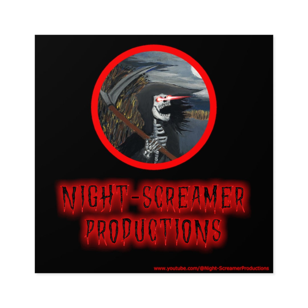 Stickers: Night-screamer Productions Laminate, Square, Fun, Decorative ...