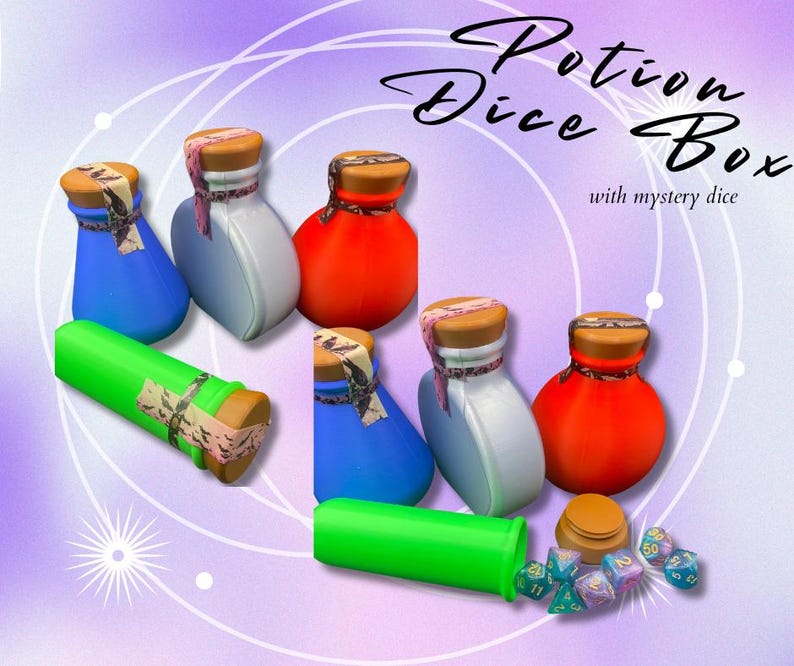 Potion Dice Box With Mystery Dice - Etsy