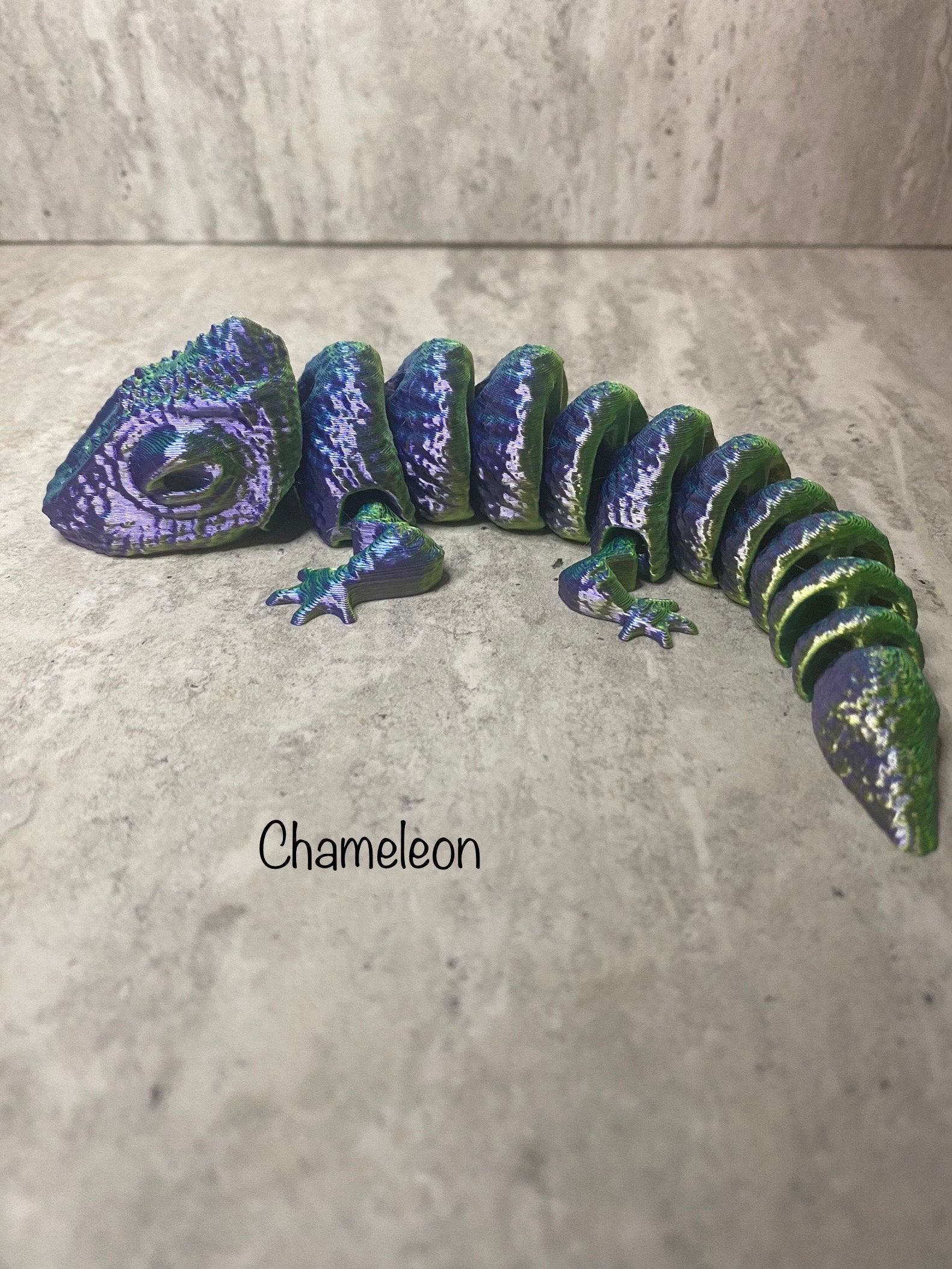 3d Printed Pets - Bearded Dragon, Axolotl, Cobra, Rock Snake, Chameleon ...