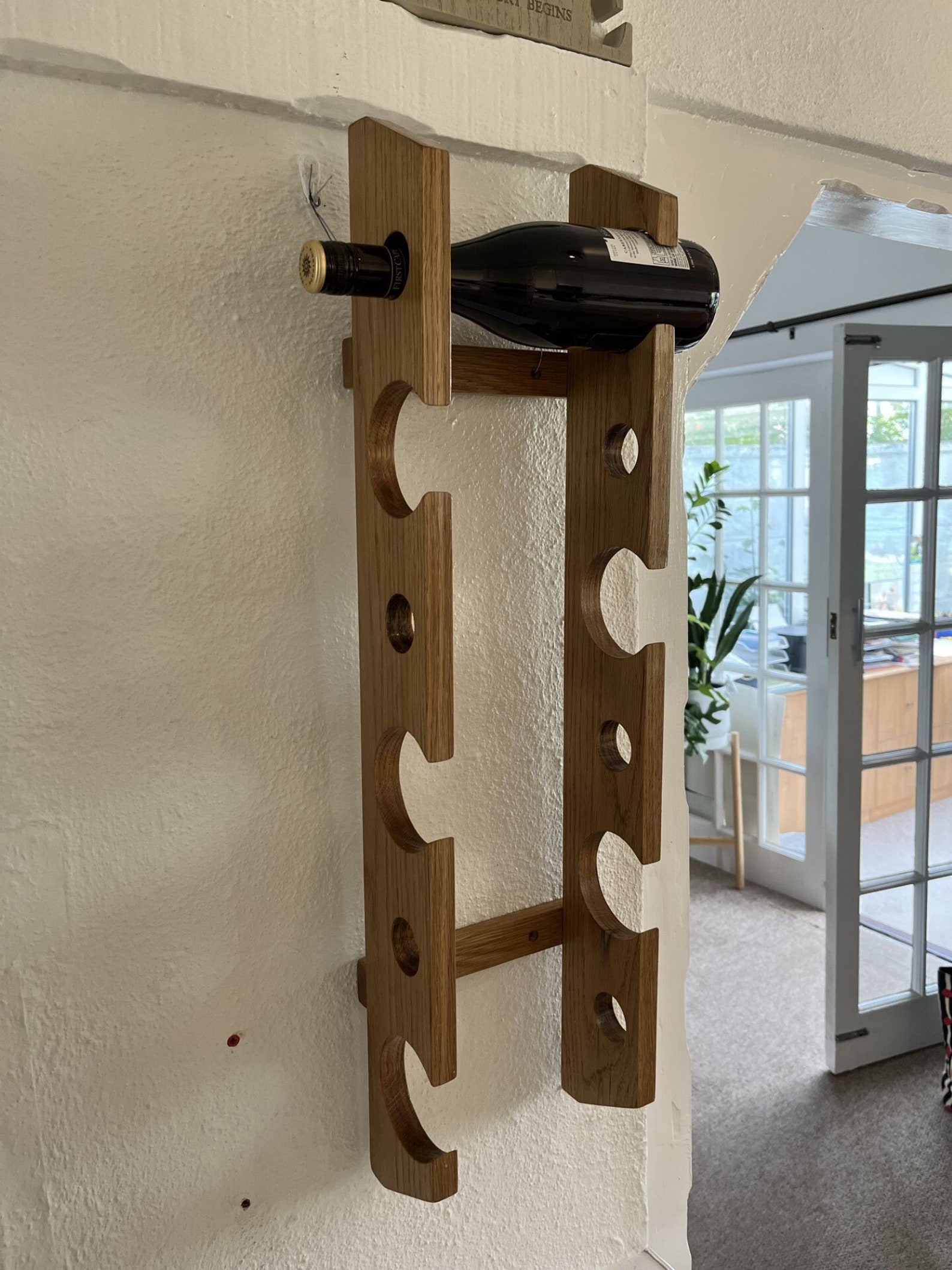 Bespoke Wine Rack in Solid Oak - Etsy
